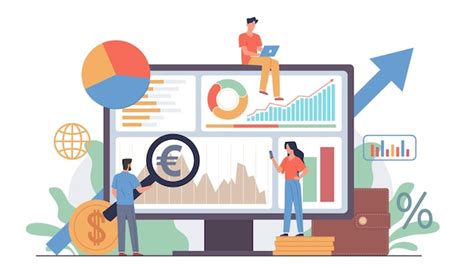 Personas Con Lupa Grupo De Personas De Negocios En El Proceso De