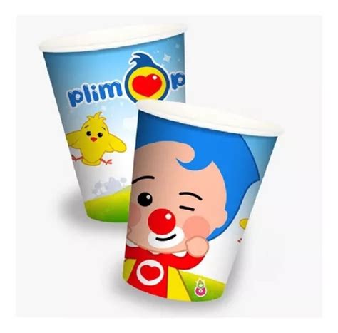 Pack X 10 Vasos Descartables Payaso Plim Plim En Venta En General