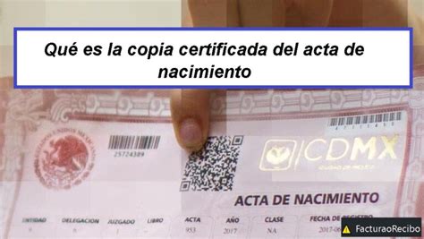Copia certificada del acta de nacimiento en línea Actualizado julio 2023
