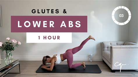 1 Hour GLUTES LOWER ABS WORKOUT At Home Day Three Of Five YouTube