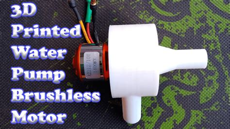 D Printed Brushless Motor Water Pump Flow Rate Liter Minute