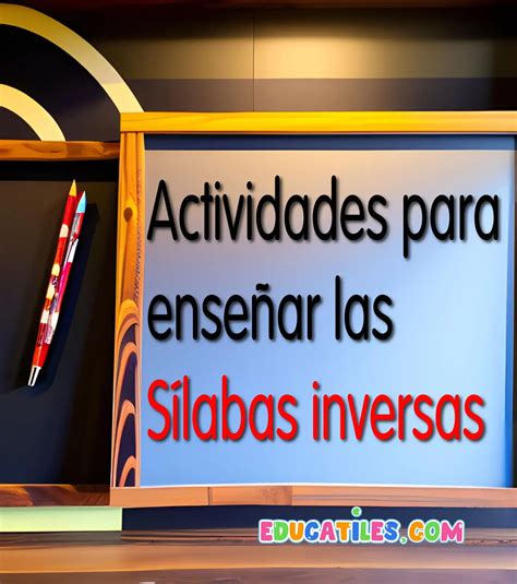 Actividades para enseñar las sílabas inversas Cuentos con Audio para