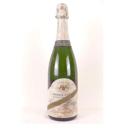 Crémant vignerons de bennwihr cuvée hansi riesling non millésimé