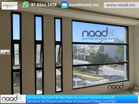 Ventana Fija De Aluminio Serie 80 Premium NAAD