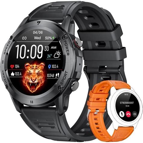 Montre Connectée Homme Militaire 1 39 HD Montre Tactile Connecté avec