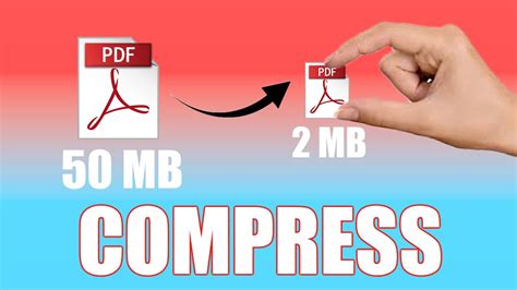 how to compress pdf file size reduce file size youtube