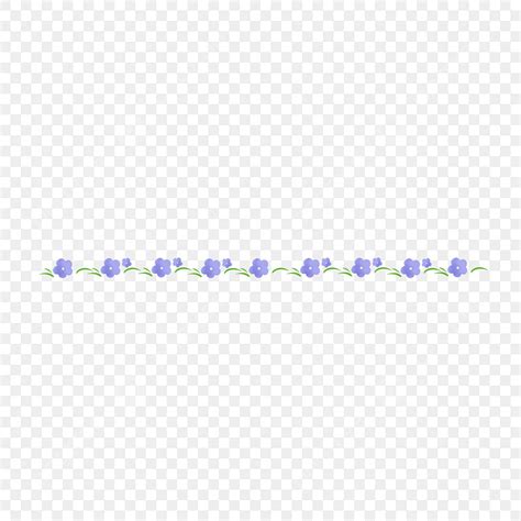 Flower Dividing Line Hd Transparent Purple Flower Dividing Line