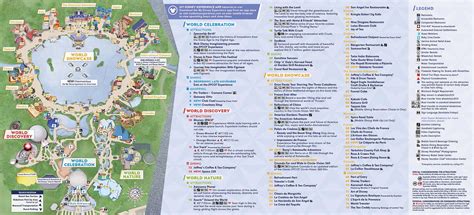 Disney World Epcot Map Pdf Printable Version