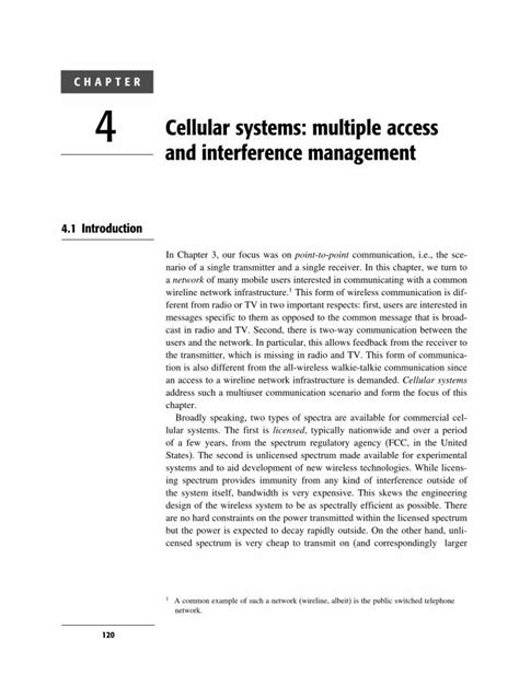 pdf cellular systems multiple access and interference managementpramodv chapters pdf