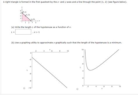 solved a right triangle is formed in the first quadrant by