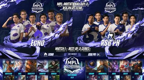 RSG PH VS ECHO MPL INVITATIONAL 2021 DAY 3 MATCH 1 BEST OF 3