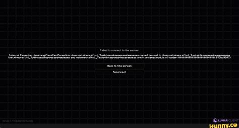 Failed To Connect To The Server Internal Exception Javalang