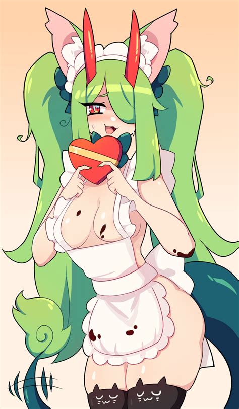 Rule 34 1girls Apron Black Thighhighs Cat Ears Cat Thighighs Catgirl Dew J5daigada Dragon