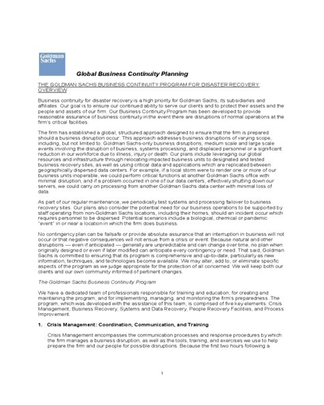 2022 Sample Business Continuity Plan Fillable Printable Pdf And Forms