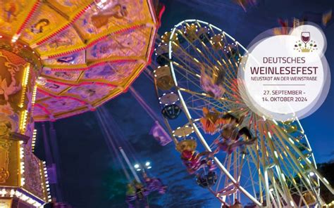 Neustadt an der Weinstraße feiert das Deutsche Weinlesefest vom 27