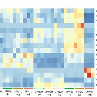 A Heatmap Showing The Result Of Cluster Analysis For Relative