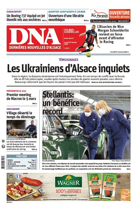 Les Dernières Nouvelles d Alsace N20220224 du 24 février 2022 à