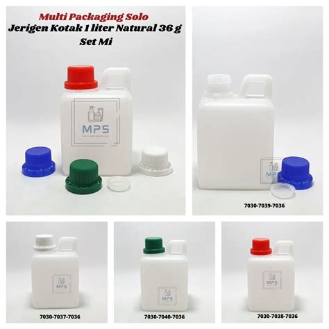 Jual Botol Jerigen 0 5 L Kotak Natural HDPE Neck 30 Set Mi Jerigen