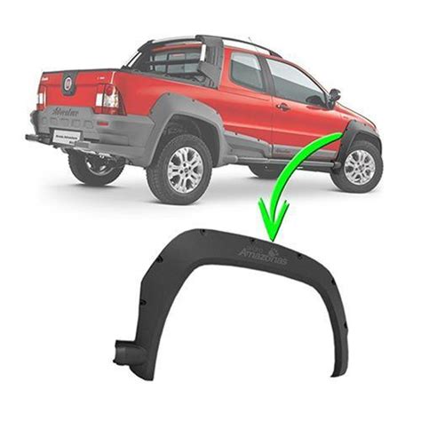 Moldura Paralama Dianteiro Direito Original Strada 100198595 FIAT