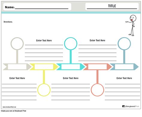 Línea de Tiempo del Organizador Gráfico Storyboard