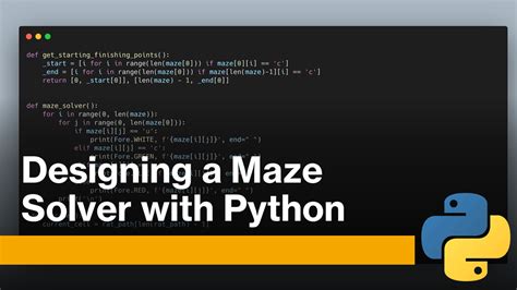 maze solver with python aman kharwal