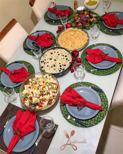 Mesa de almoço de natal Mesas de jantar romântico Decoração mesa de
