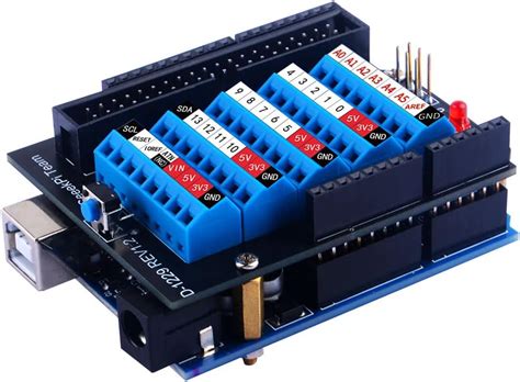 Geeekpi Arduino Screw Terminal Hat For Arduino Uno Gpio Screw Terminal