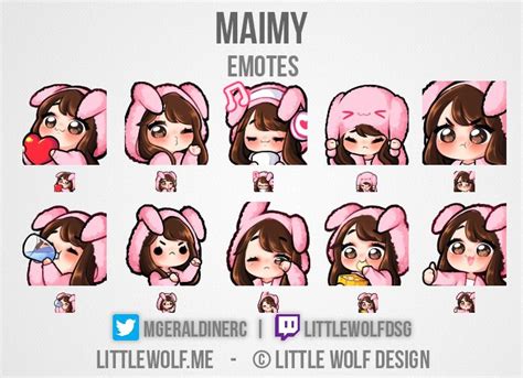 Portfolio Custom Emotes Custom Twitch Graphics Channel Art