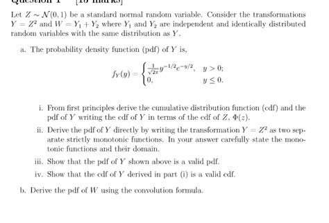solved let z ~ n 0 1 be a standard normal random variable