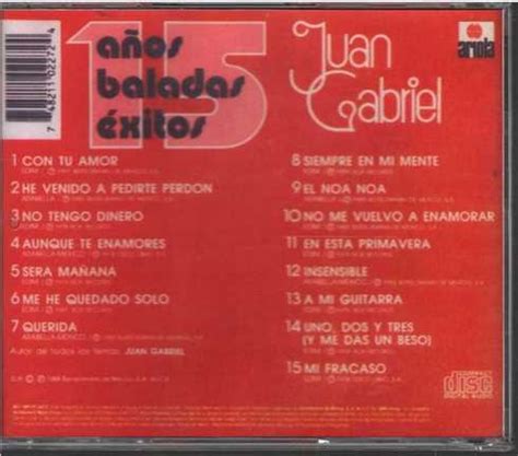 Cd Juan Gabriel 15 Años Baladas Exitos MercadoLibre