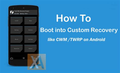 How To Boot Into Custom Recovery Like CWM Or TWRP On Android Xiaomi