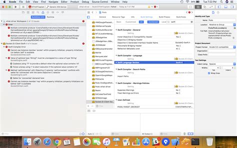 Not Able To Compile My Xcode Project On Xcode Swift Issue