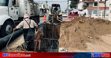 Hoy Tamaulipas Tamaulipas Repara Comapa Sur Linea General De Drenaje