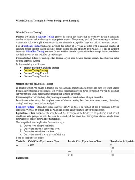 domain testing pdf software testing computing