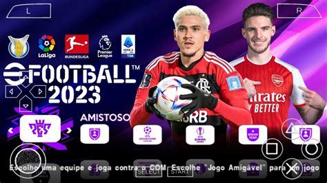 EFOOTBALL PES 2023 PPSSPP BRASILEIRÃO AB E EUROPEUS ATUALIZADO