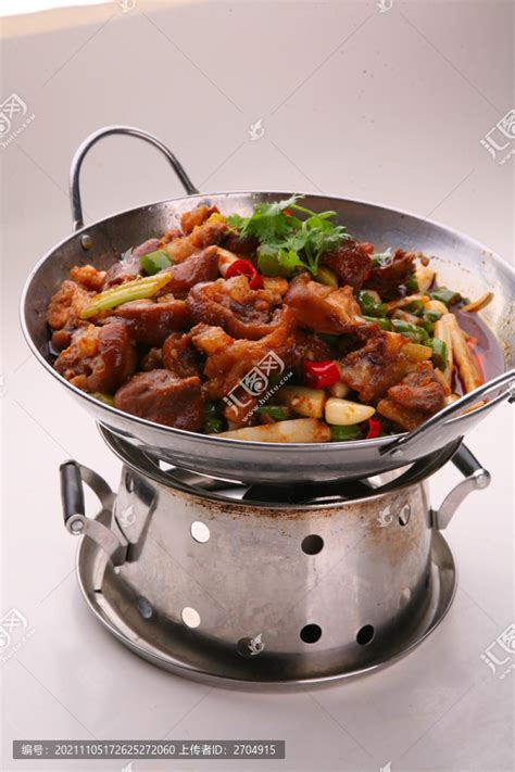 干锅猪脚皮 中国菜系 食品餐饮 摄影素材 汇图网www huitu