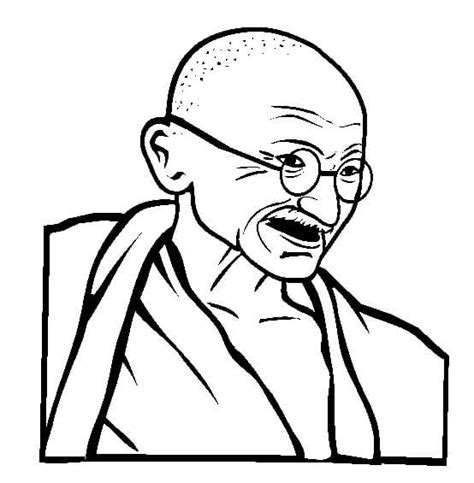 Mahatma Gandhi Malebog Til Udskrivning Og Online