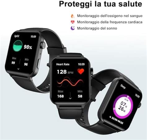 Blackview Smartwatch Donna Uomo Orologio Con Effettua E Risposta
