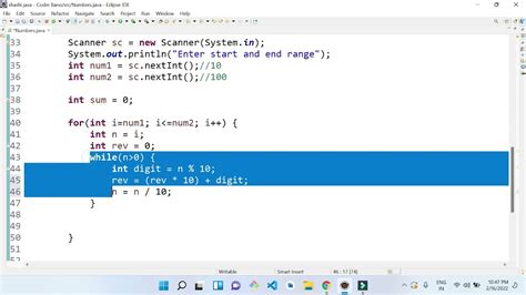program to calculate sum of all palindrome numbers from 1 to n youtube
