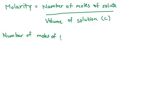 SOLVED What Is The Molarity Of The Solution Formed By Mixing 0 20moles