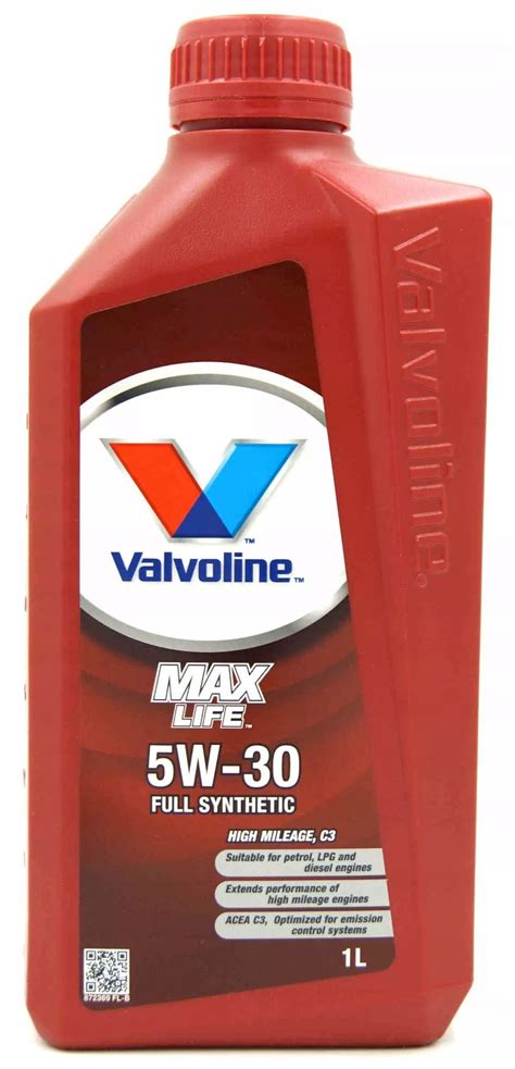 Olej Silnikowy Syntetyczny Valvoline MAXLIFE C3 1 L 5W 30 872369 Za 36