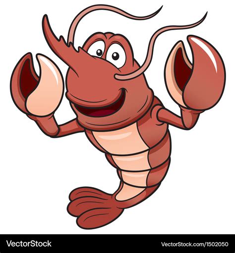 Shrimp Royalty Free Vector Image VectorStock