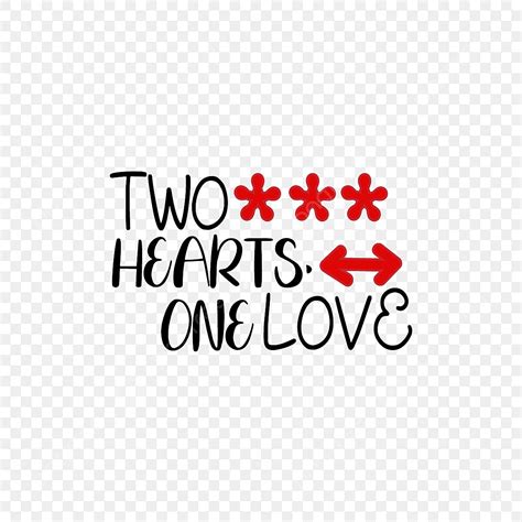 Two Hearts One Love Clipart