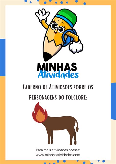 Caderno De Atividades Sobre Os Personagens Do Folclore Loja Das