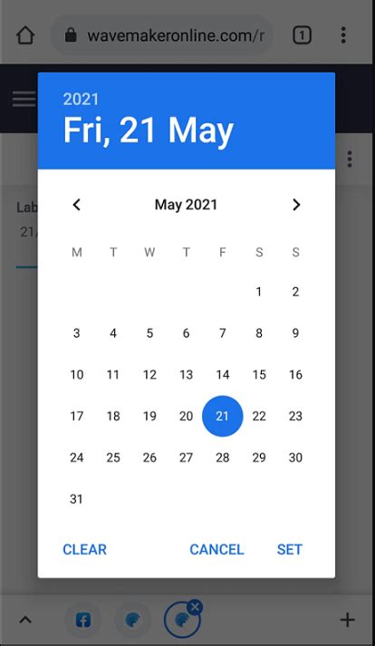 Custom Date Picker In Mobile Wavemaker Docs