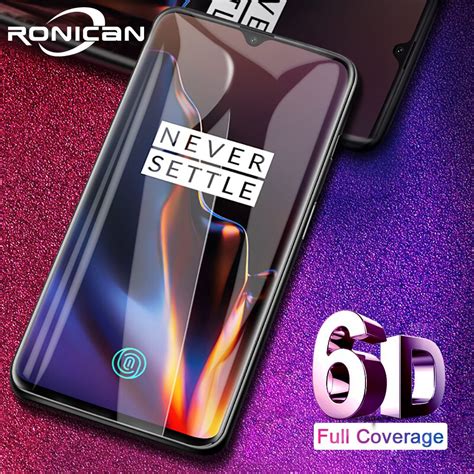 RONICAN cristal Protector 6D para Oneplus 6T película protectora de
