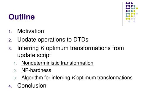 on inferring k optimum transformations of xml document from update script to dtd nobutaka suzuki
