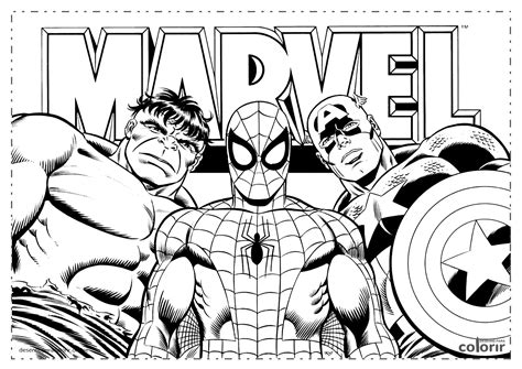 Desenho De Super Herois Para Colorir BRAINCP