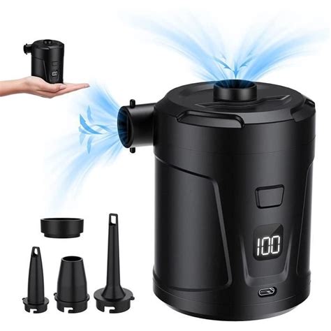 SUPPOU Pompe à air électrique Batterie Rechargeable 5200 mAh gonfleur