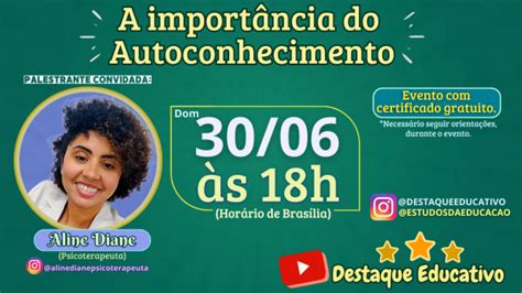 A Import Ncia Do Autoconhecimento Online Sympla